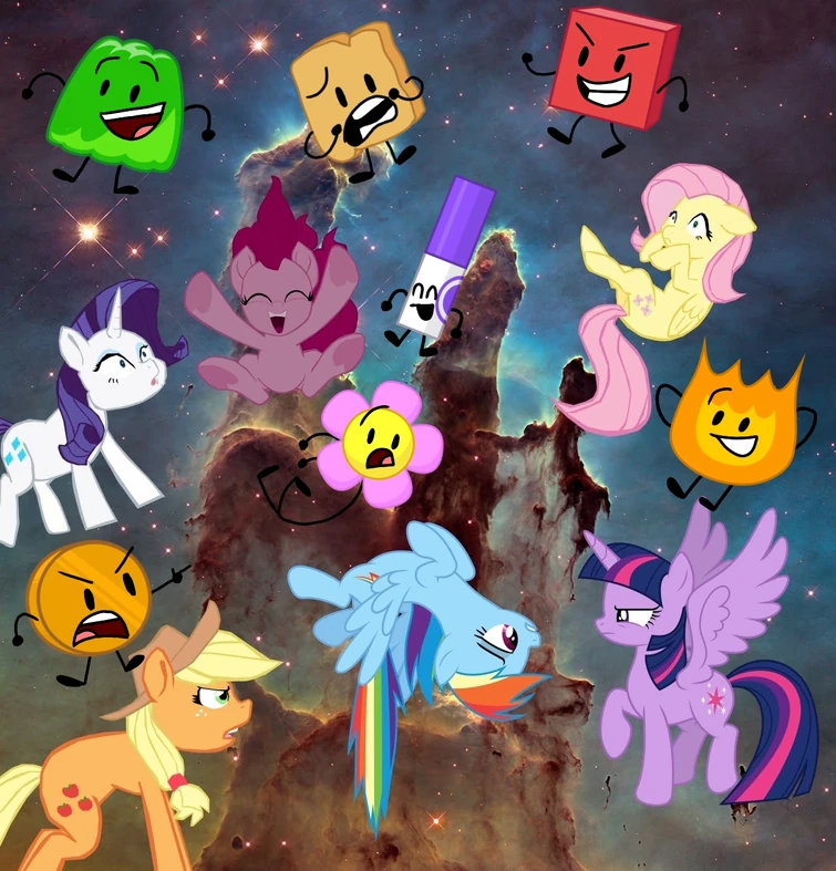 Imagine adding bfdi characters in an mlp image 😂👍 | Fandom