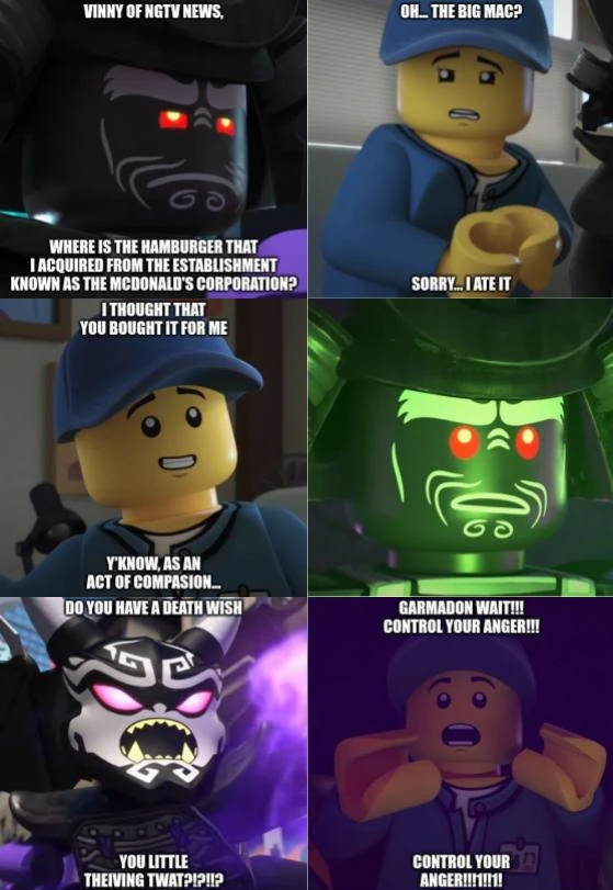 Totally canon, totally accurate Garmadon and Vinny interaction (Real ...
