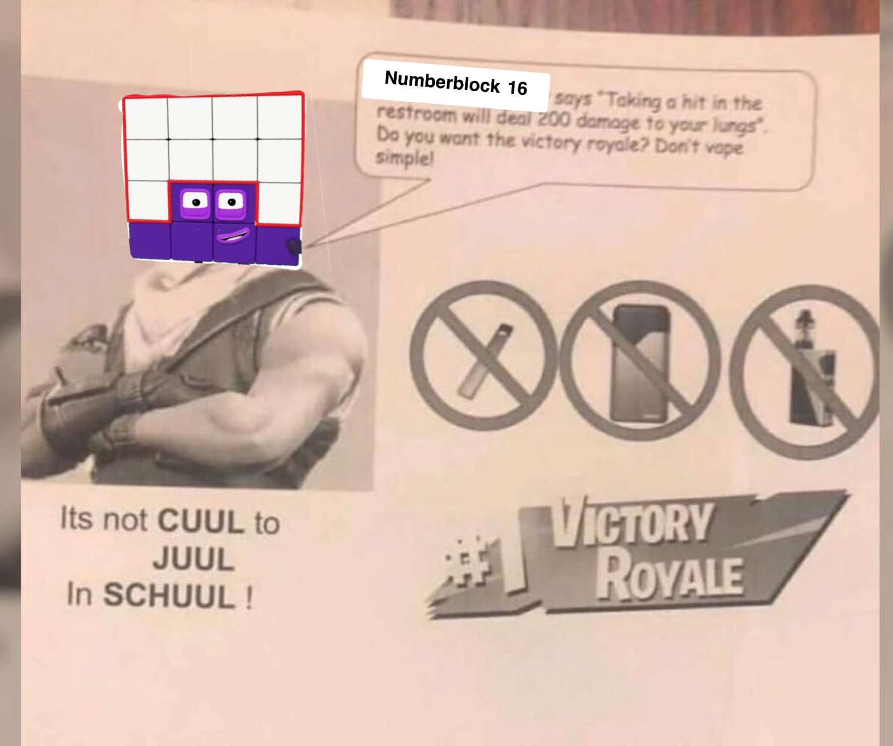 I saw this funny meme so I decided to make a numberblocks version of it ...