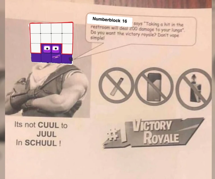 I saw this funny meme so I decided to make a numberblocks version of it ...