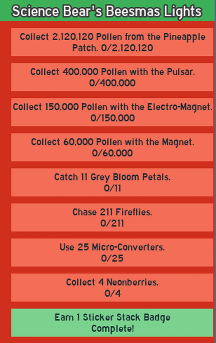 beesmas quests 2025 (excluding brown bear + translater npcs) | Fandom