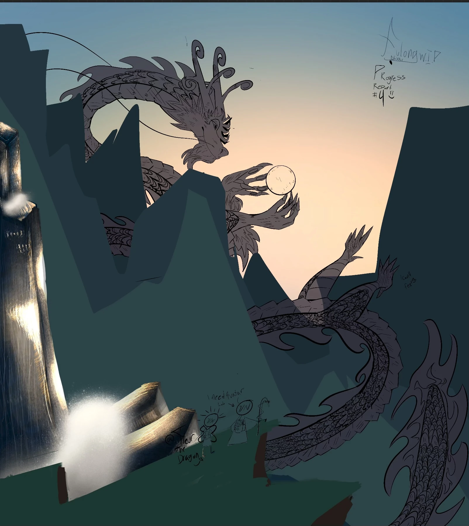 Drawing a fulong for the first time progress report #4 | Fandom