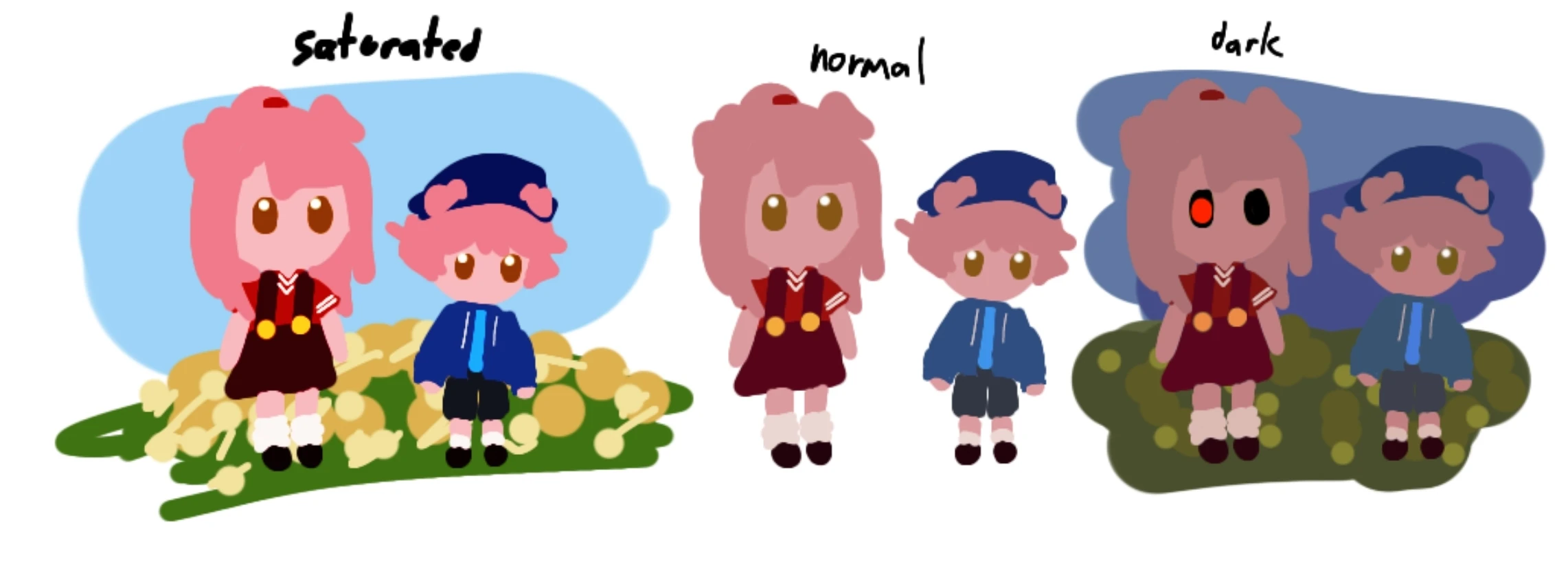 silly color ref sheet for the thing im making | Fandom