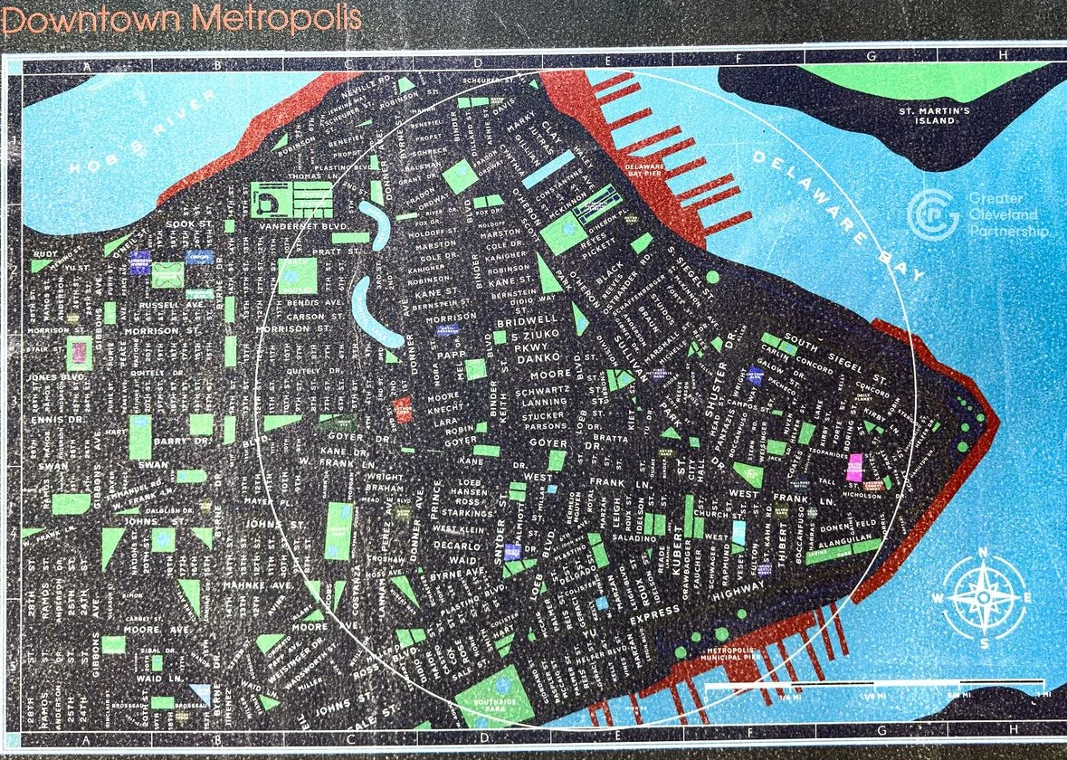 Map of downtown Metropolis | Fandom