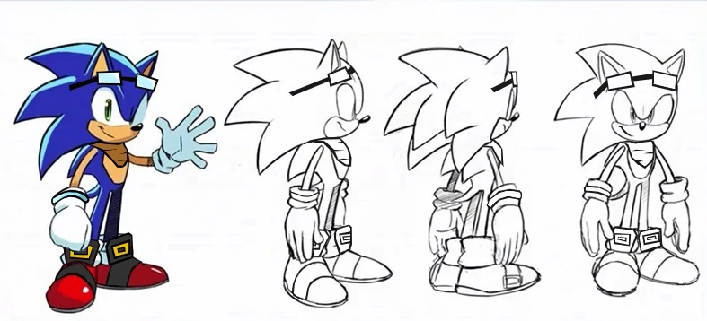 my reboot sonic reference sheet :] | Fandom