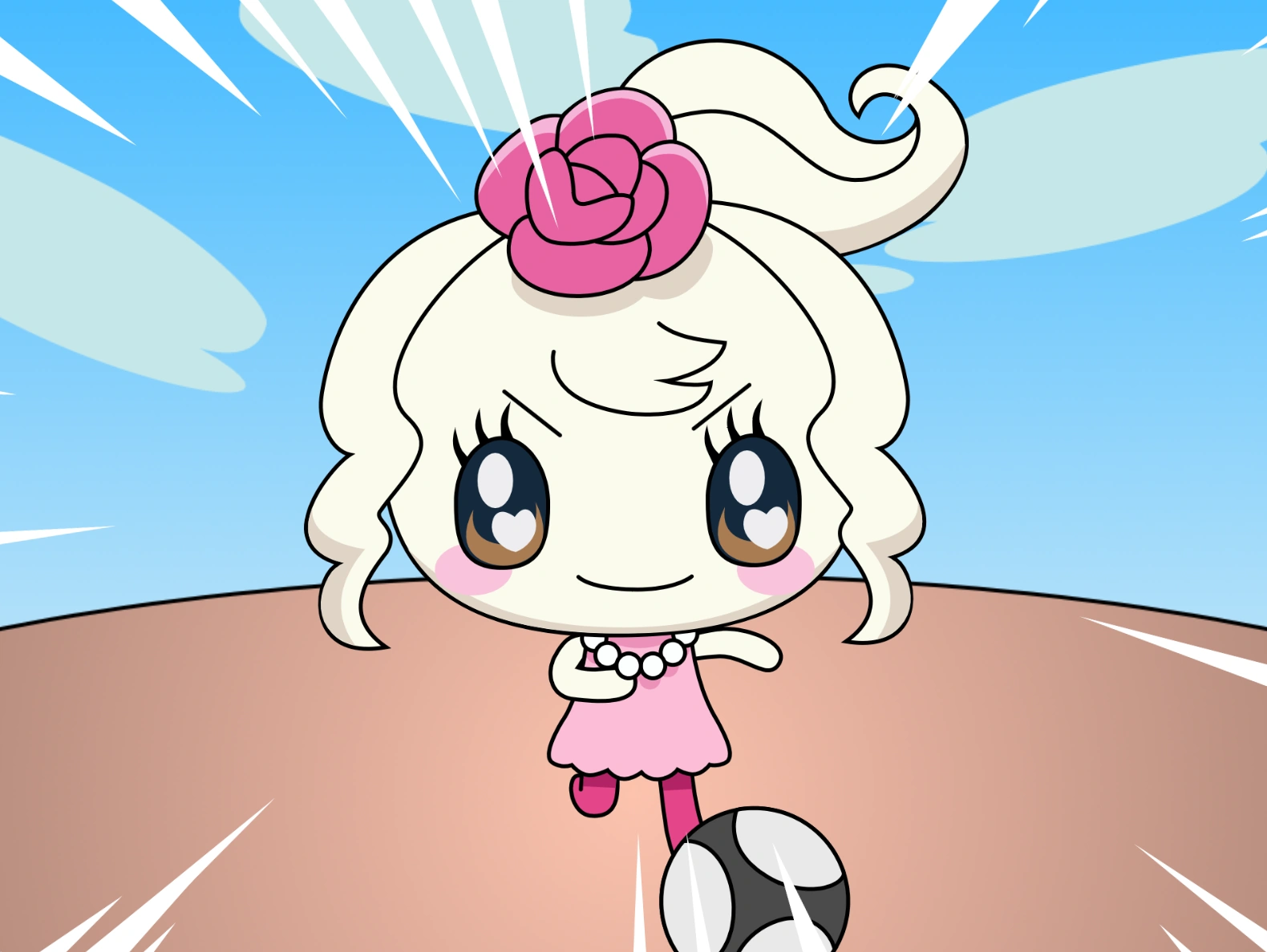 Happy birthday Miraitchi! She's still continuing being a soccer player ...