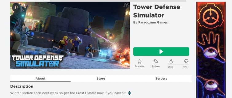 old tds game page | Fandom