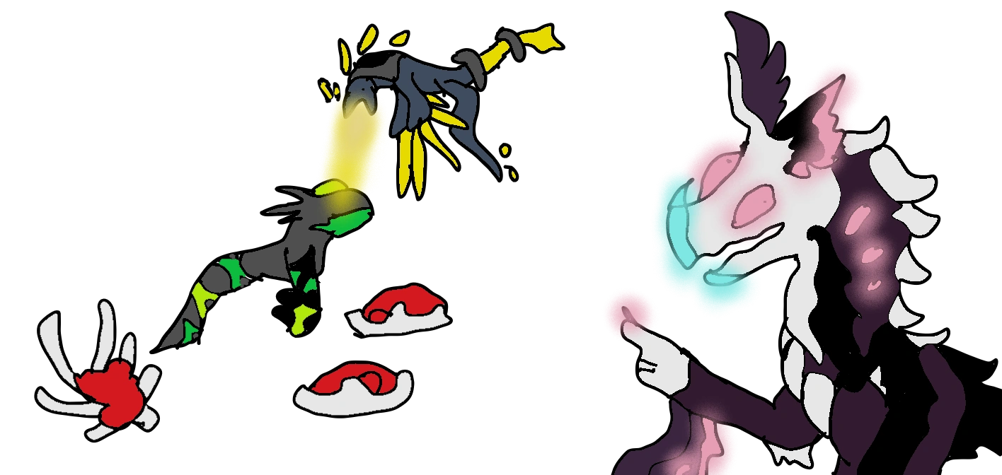 Null sees a kos gnol get breath spammed by a flix but i drew it with a ...