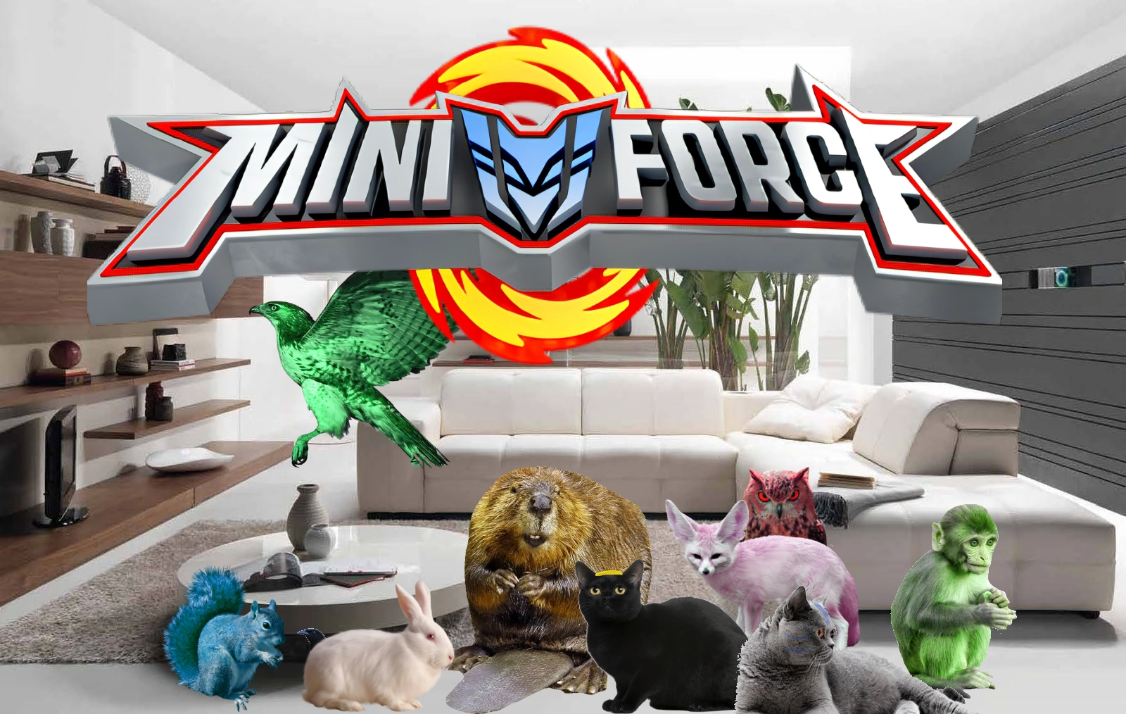 If MiniForce had a live-action show/movie. (Note: Ray is behind Anna ...