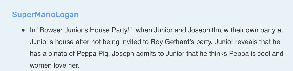 The Peppa Pig wiki knows about SML | Fandom