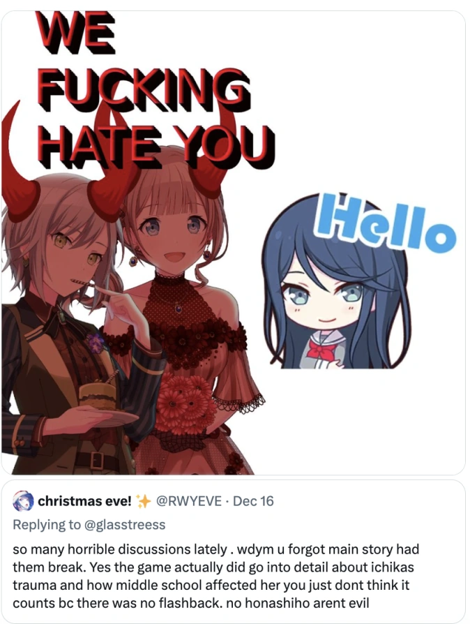 give me some mischaracterization to make memes of the prsk characters ...