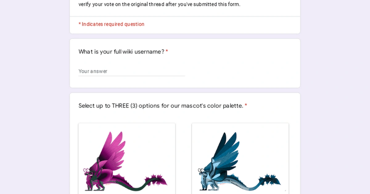 Pantalan AllWing Color Palette Voting | Fandom