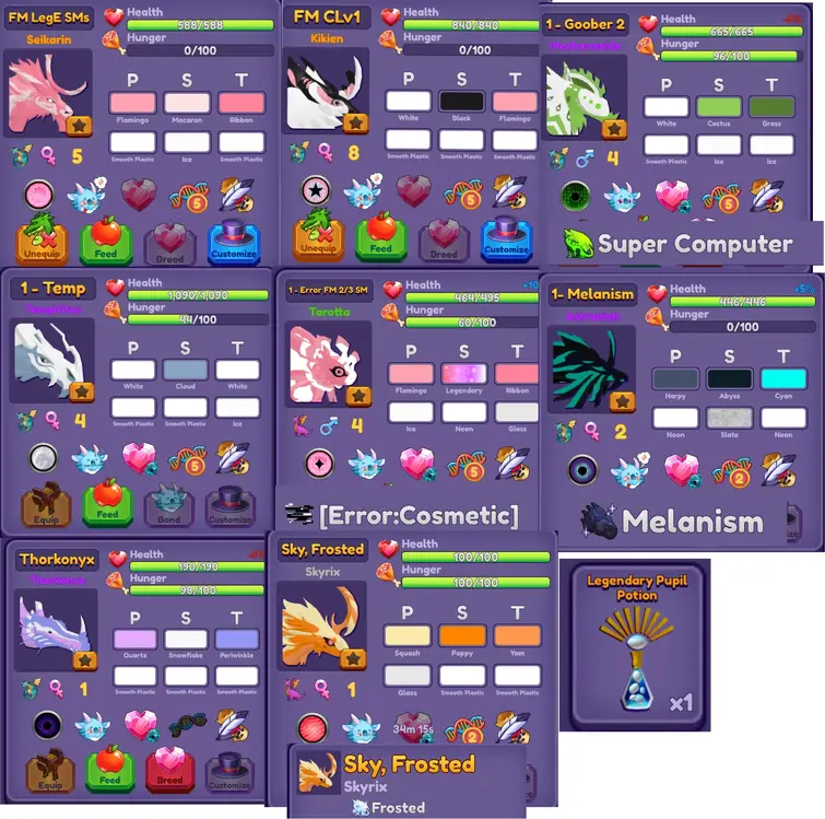 T/S Stuff + LF Error colors | Fandom