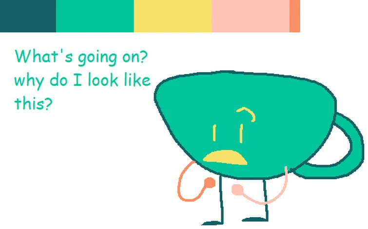 drawing my object oc but with a random color palette | Fandom