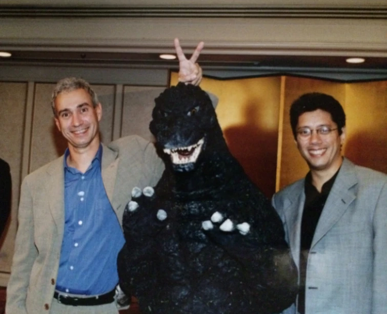 Roland Emmerich amd Dean Devlin with Godzilla. | Fandom