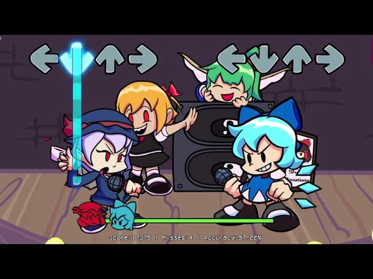 So I made my first chart in FNF of the song Septette of the Dead ...