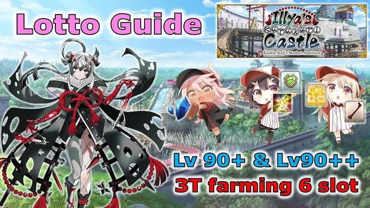 FGO NA - Illya’s Castle 2025 - Round 1 - Lotto 3T Farming DEMO (6 slot, lv90+ & lv90++) | Fandom