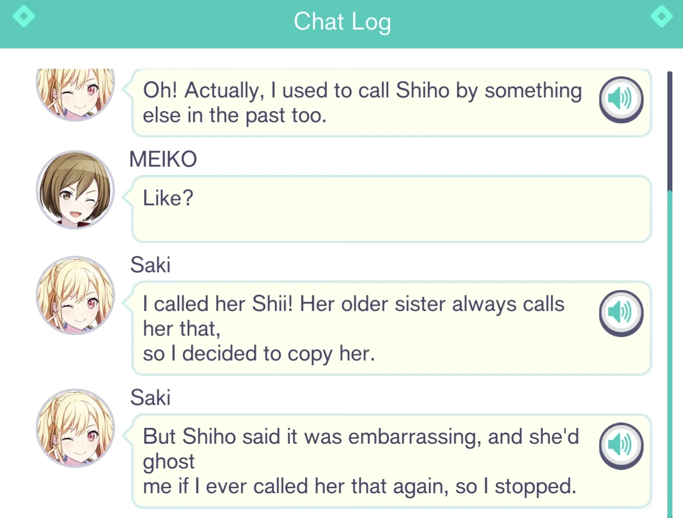 Saki used to call Shiho “Shii-chan” 😭😭 | Fandom
