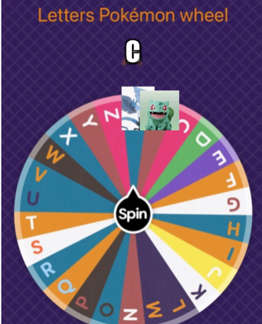 Pokémon letter wheel c | Fandom