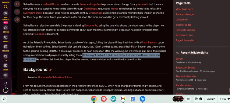 Hell nah why Sebastian getting freaky all of a sudden?! 💀 | Fandom