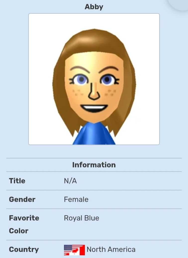 If the Miis were Pokémon Trainers: Abby | Fandom