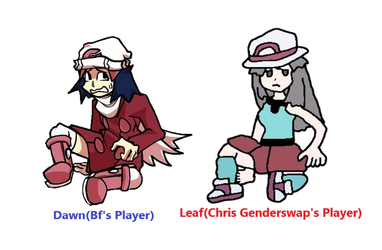 FNF Pokemon Death Toll : Leaf(Chris Genderswap's Player) | Fandom