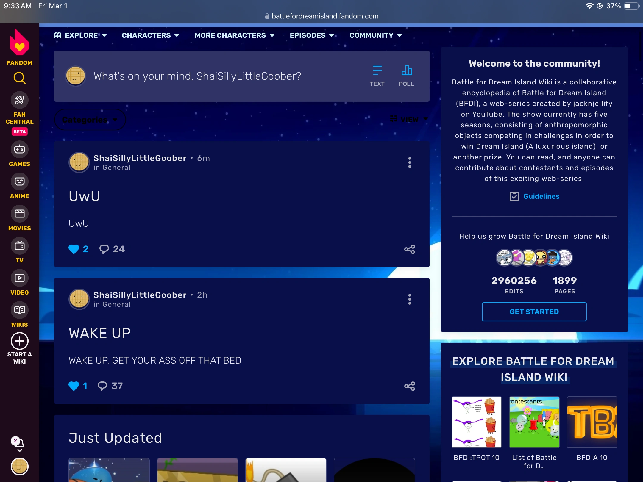 3 of my posts on the hot page | Fandom