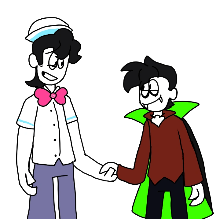 Have some Kevin x Streber art from spooky month | Fandom