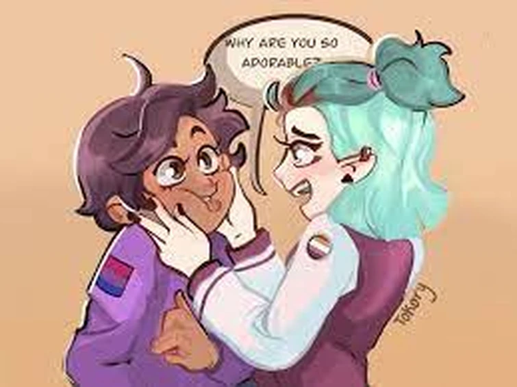 Here we have a Lumity fanart exchange. | Fandom