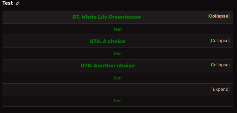 Collapsible Tables/Multiple Rows Inside of a Collapsible Table? | Fandom
