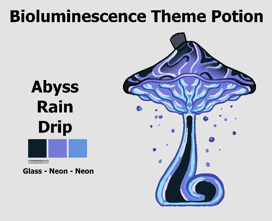 Drawing Theme potions for random themes: Bioluminescence & Blistering ...