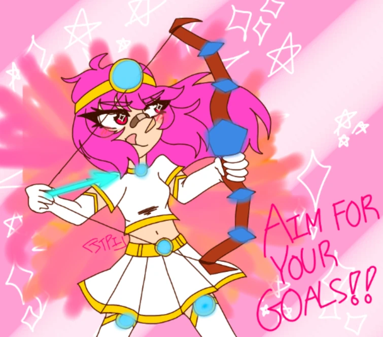 Pink archer warrior but human Ig- (Edited) | Fandom