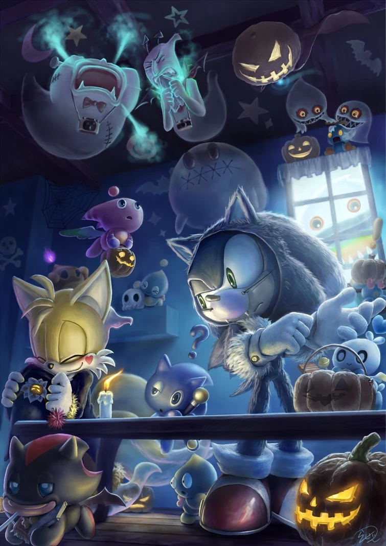 I found this art of Sonic and Tails in the Unleashed Haunted House ...