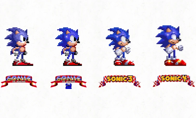 An idea for what a sonic 4 genesis sprite could look like | Fandom