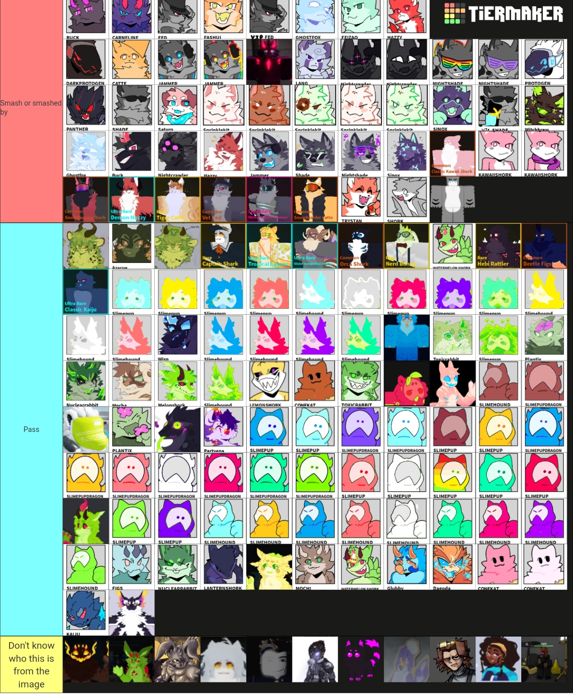 The ultimate "I'm smashing or their smashing me" tier list | Fandom