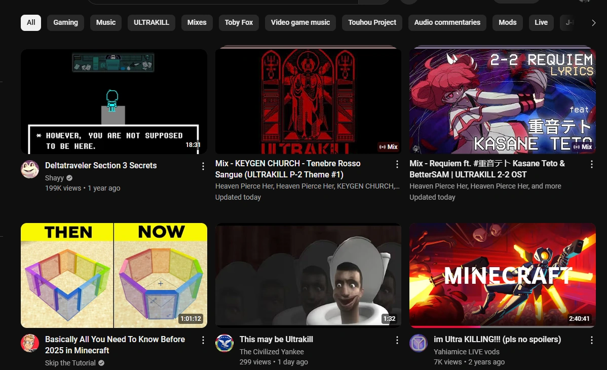 my absolutely terrible yt recommendations that | Fandom