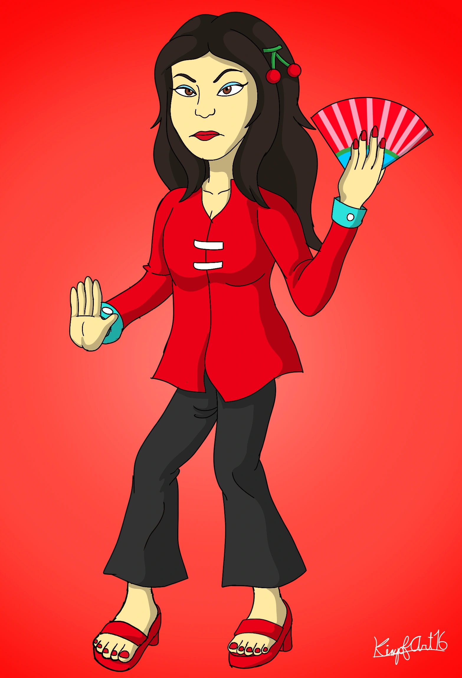 Another picture I did of Cherissa (once again) as a martial artist. I ...