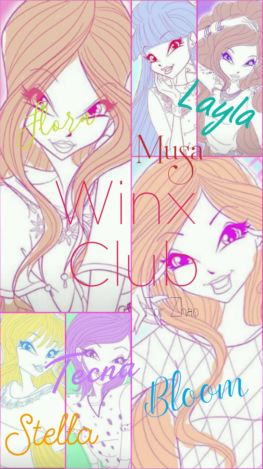 Hi! Here is one of my creations. It's an autograph of the Winx. What do ...