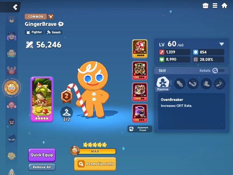 What do you think of my build for gingerbrave | Fandom