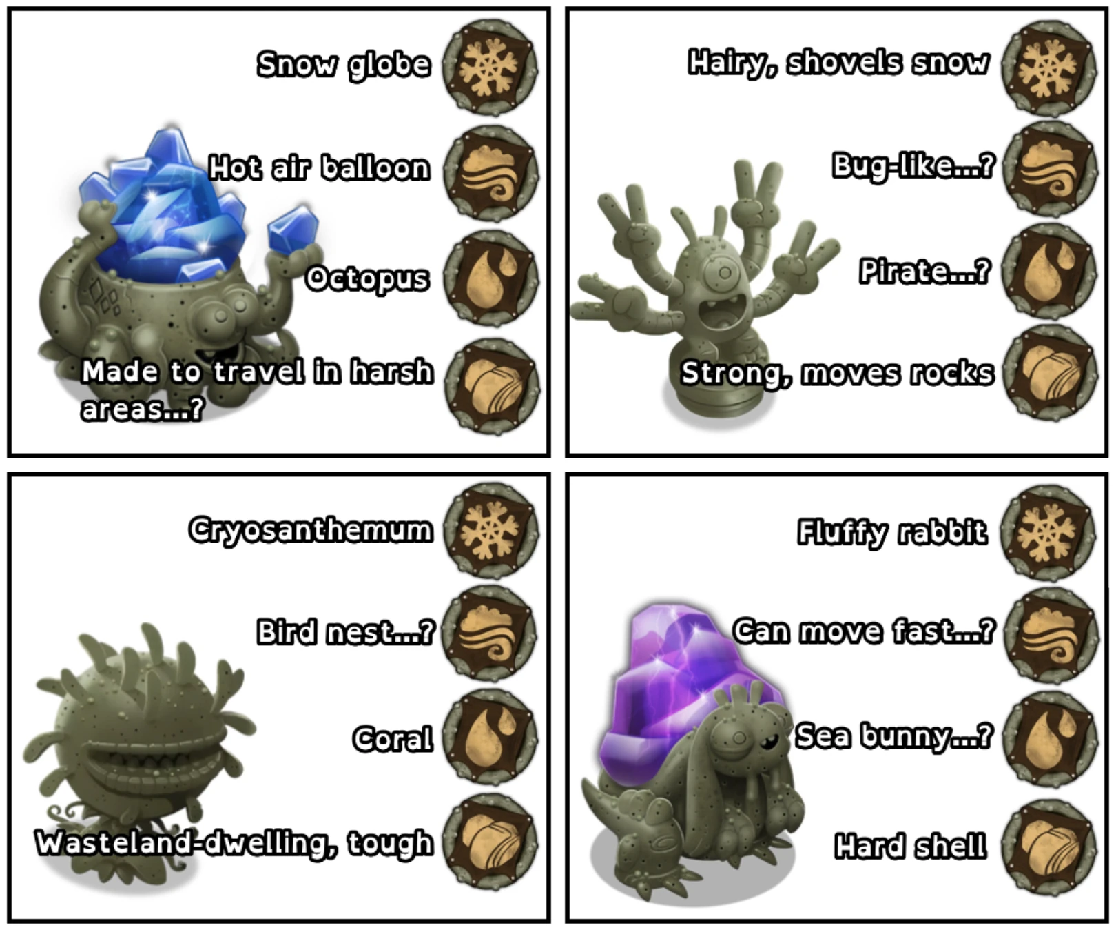 Some ideas for how the Primordial monsters could embody certain ...