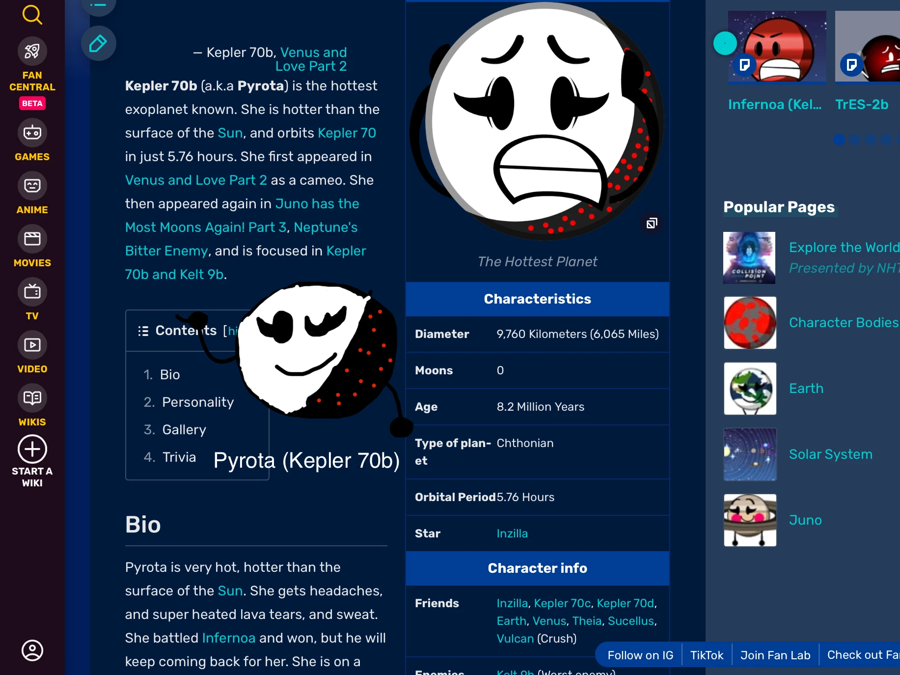 Can you make a post of Pyrota (Kepler 70b) winking | Fandom