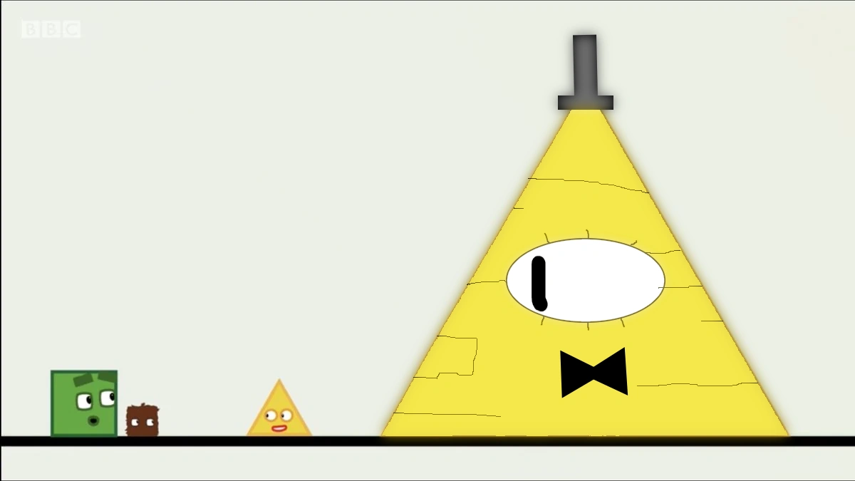 "Gee, Squarey, that triangle looks odd.." | Fandom