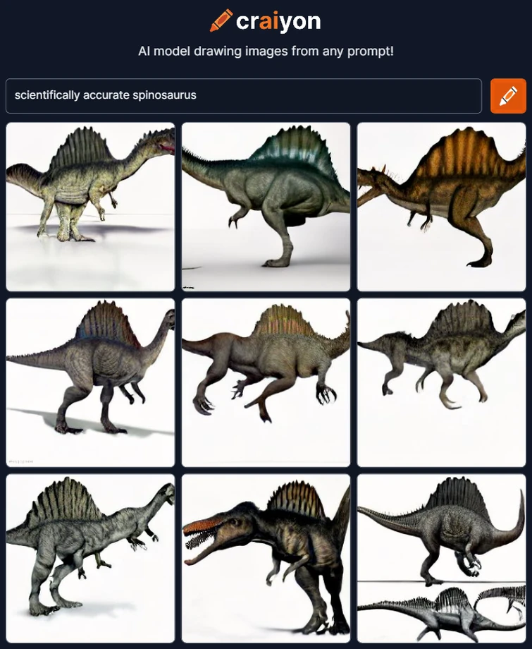 an ai generator attempts to reconstruct 3 dinosaurs accurately | Fandom