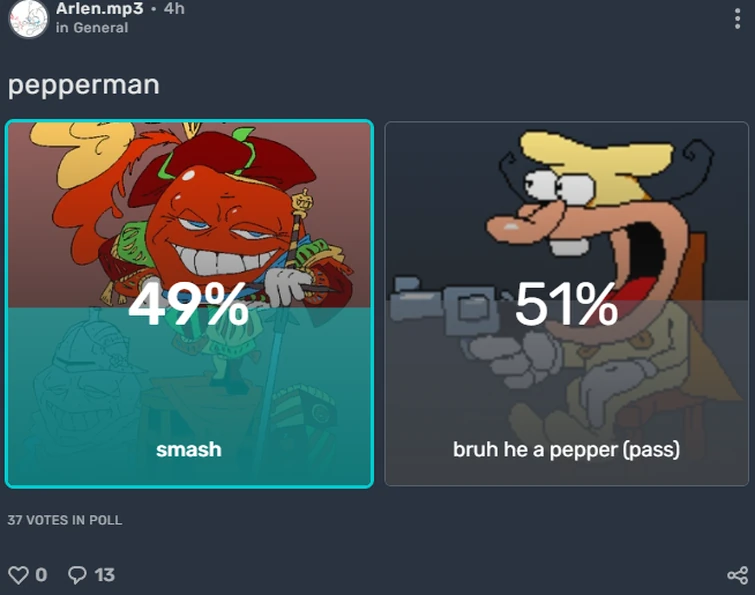 i find it funny how pepperman has more smashes than noise | Fandom