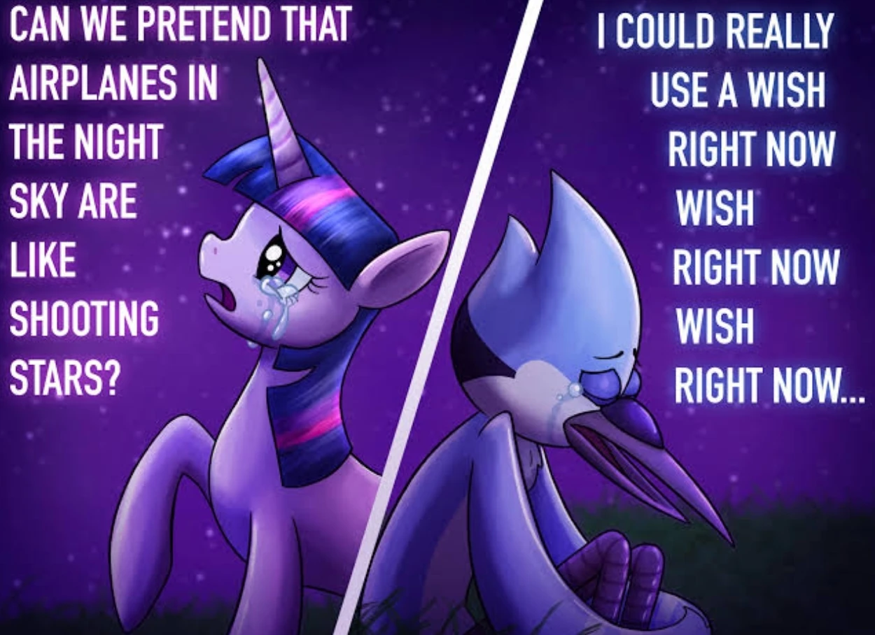 CaN wE pReTeNd tHaT aIrPlaNeS In tHe NigHt SKy aRe LiKe ShOoTiNg StArS ...