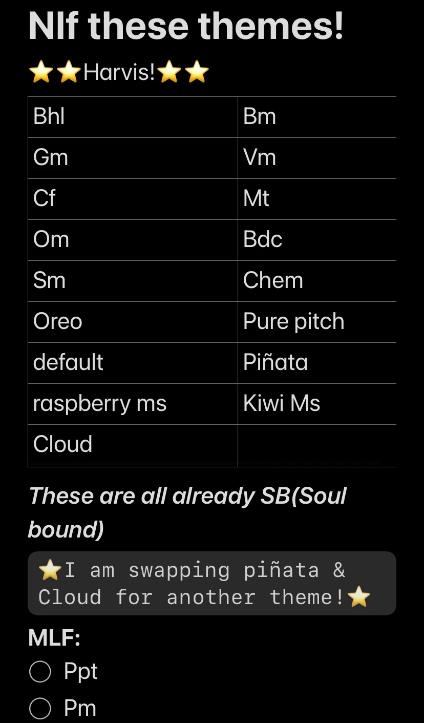 Swapping theme harvi⭐️selling kostra | Fandom