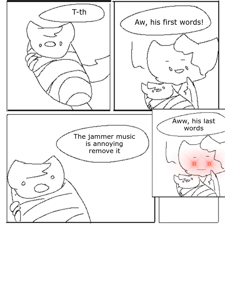 Aww, his first words. | Fandom