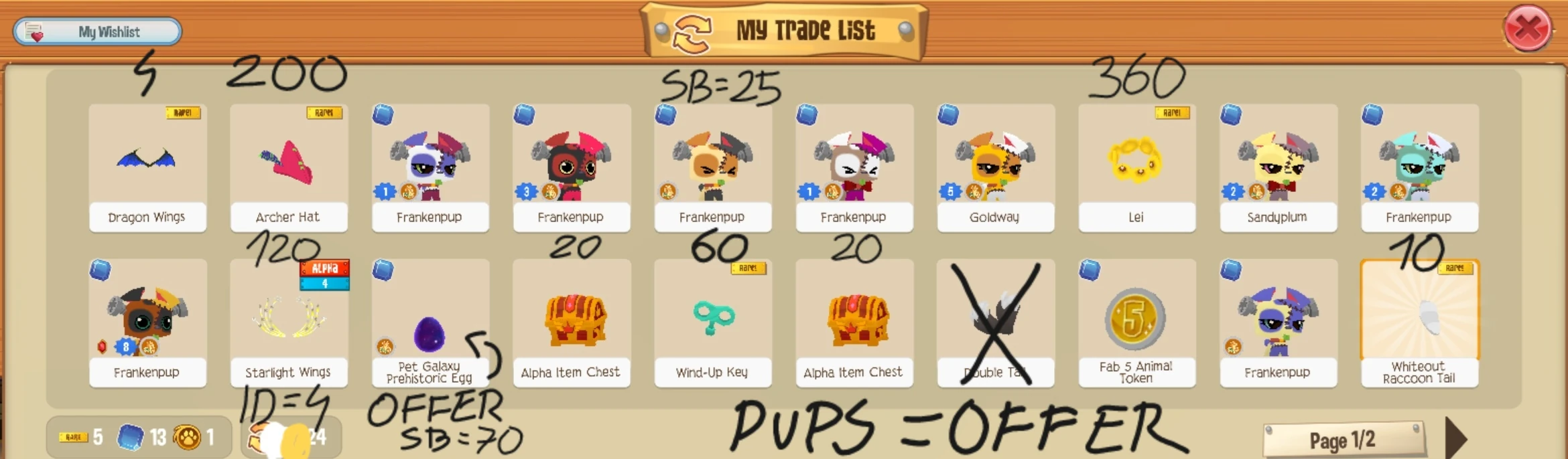 SELLING EVERYTHING FROM LIST FOR SAPPHS OR TAKING ITEM OFFERS, ALL ...