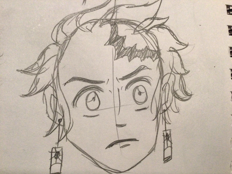 Tanjiro sketches in my style | Fandom