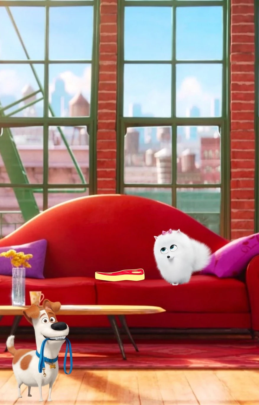 Gidget Eating Steak In Max’s Apartment While Max Tells Her That He Is ...